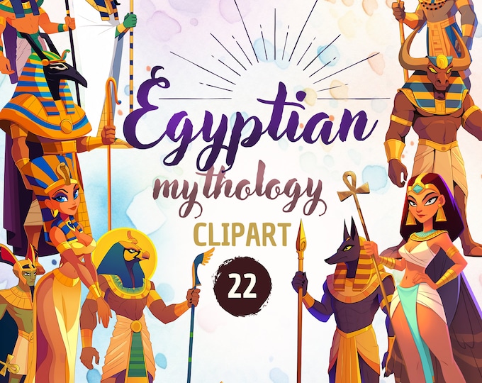 Egyptian Mythology Clipart, Ancient Egypt PNG, Egyptian Gods and ...