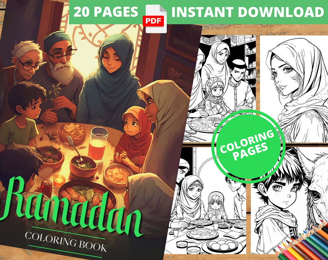 Ramadan Coloring Pages, Printable Ramadan for Kids and Teens, 20 ...