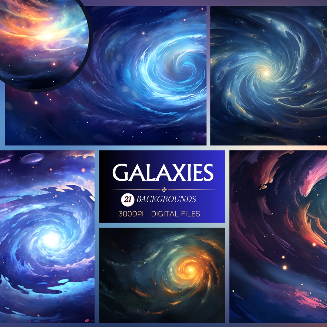 Galaxies & Space Backgrounds | 21 High-resolution Cosmos and Milky Way ...