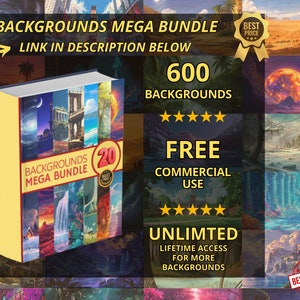 Ancient Bible Landscapes Digital Papers Bundle | 36 Backgrounds | Old ...