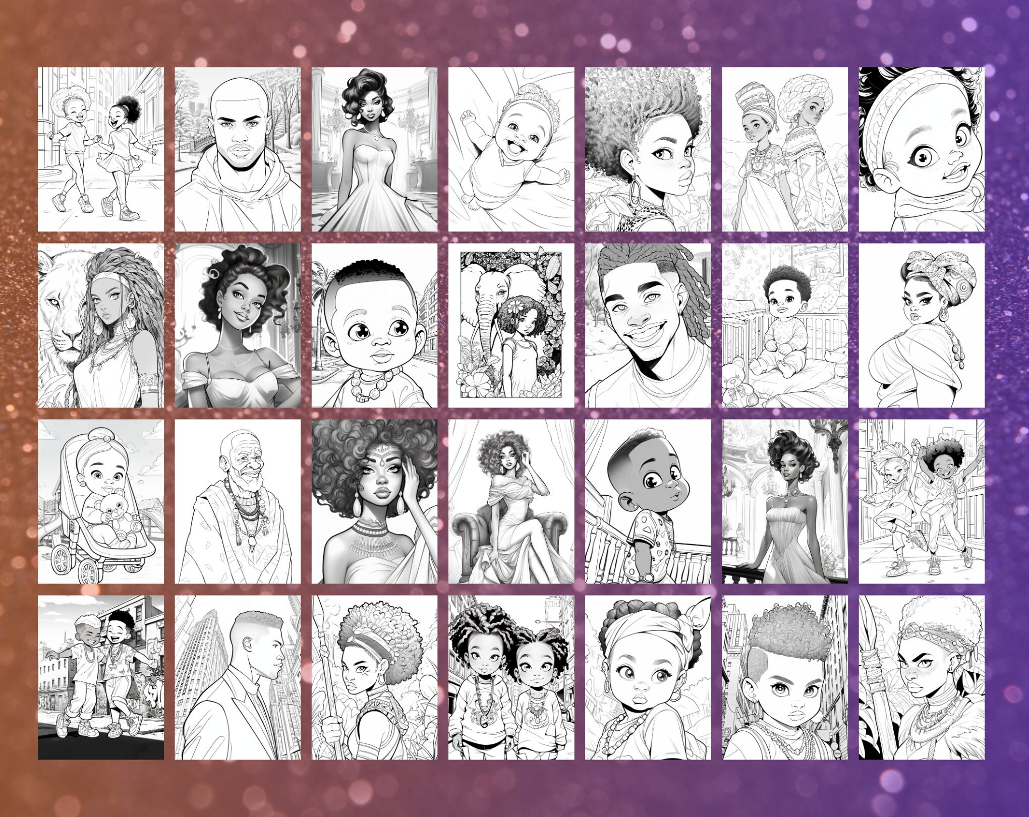 Mega Bundle Black Beauty 450 Coloring Pages Black Magic - Etsy