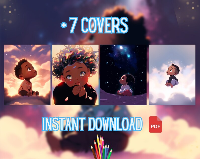 Black Magic Babies Coloring Pages 54 Black Kids Black - Etsy