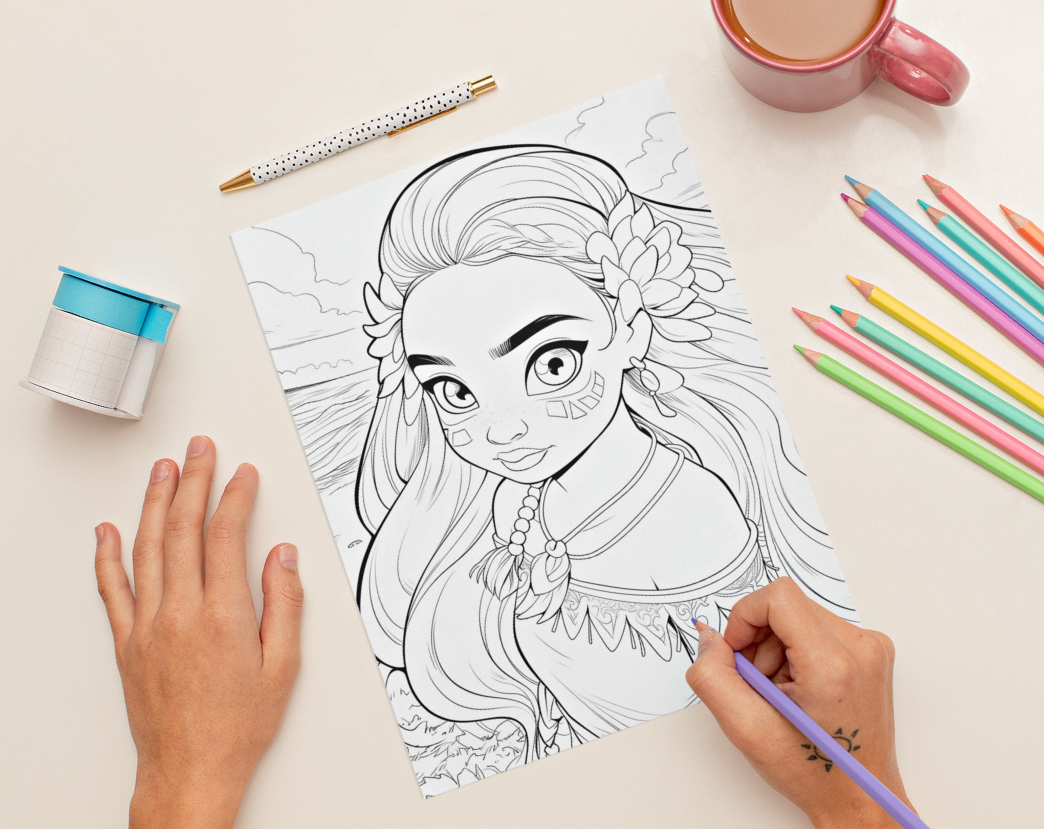 Cute Girls From Vanuatu Babies Coloring Pages 54 Polynesian Girls ...