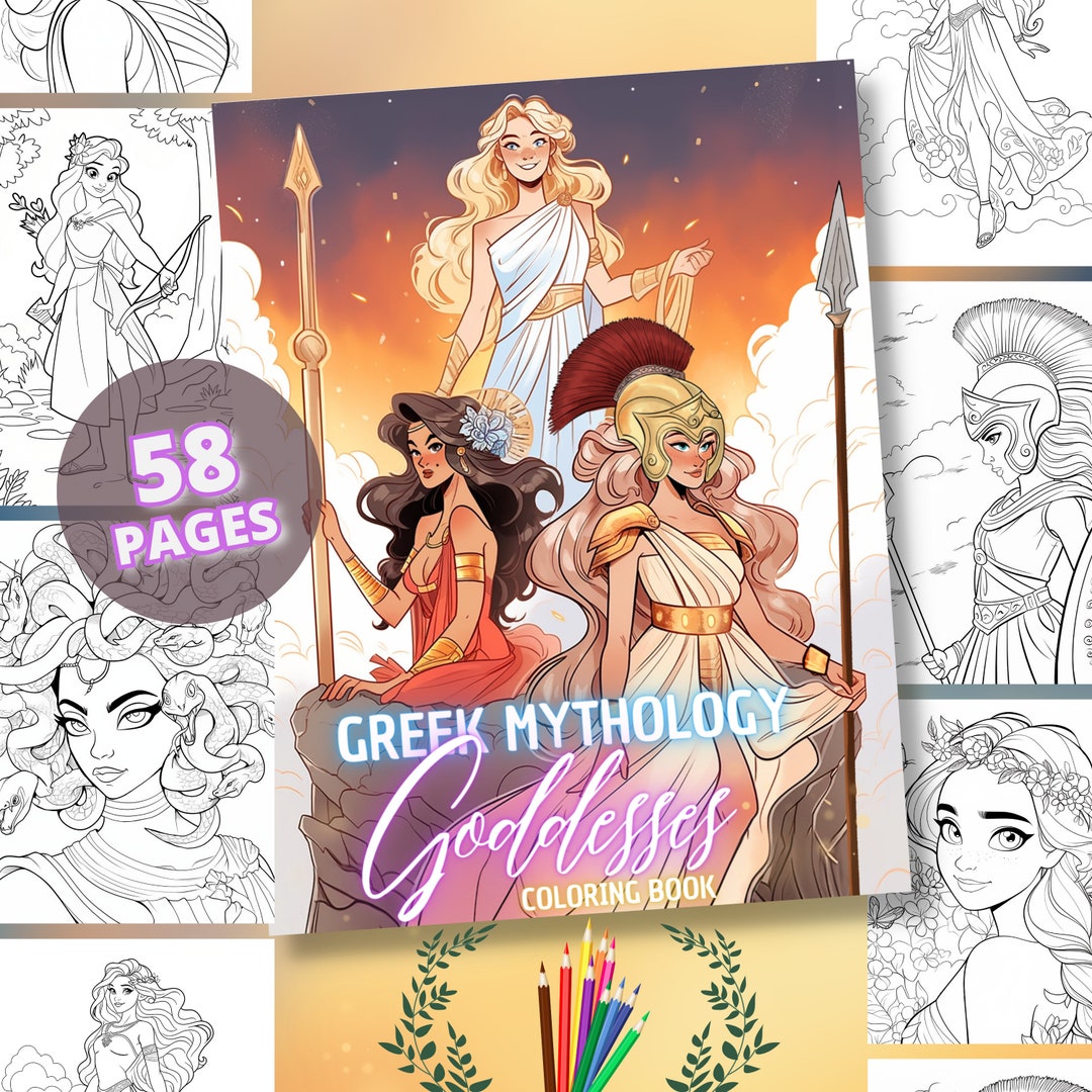 Greek Mythology : Goddesses | 58 Mythological Coloring Pages, Printable ...
