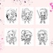 Chibi Warrior Kawaii Girls 21 Coloring Pages for Girls, Coloring Book ...