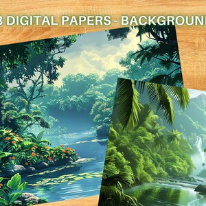 Jungle Digital Backgrounds Set | 38 High Resolution Files for ...