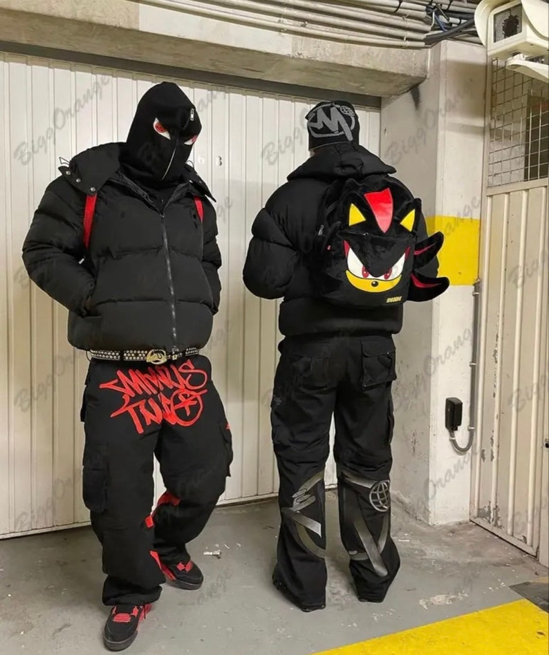 Pantalon y2k drip 2000s design baggy jeans - Etsy France