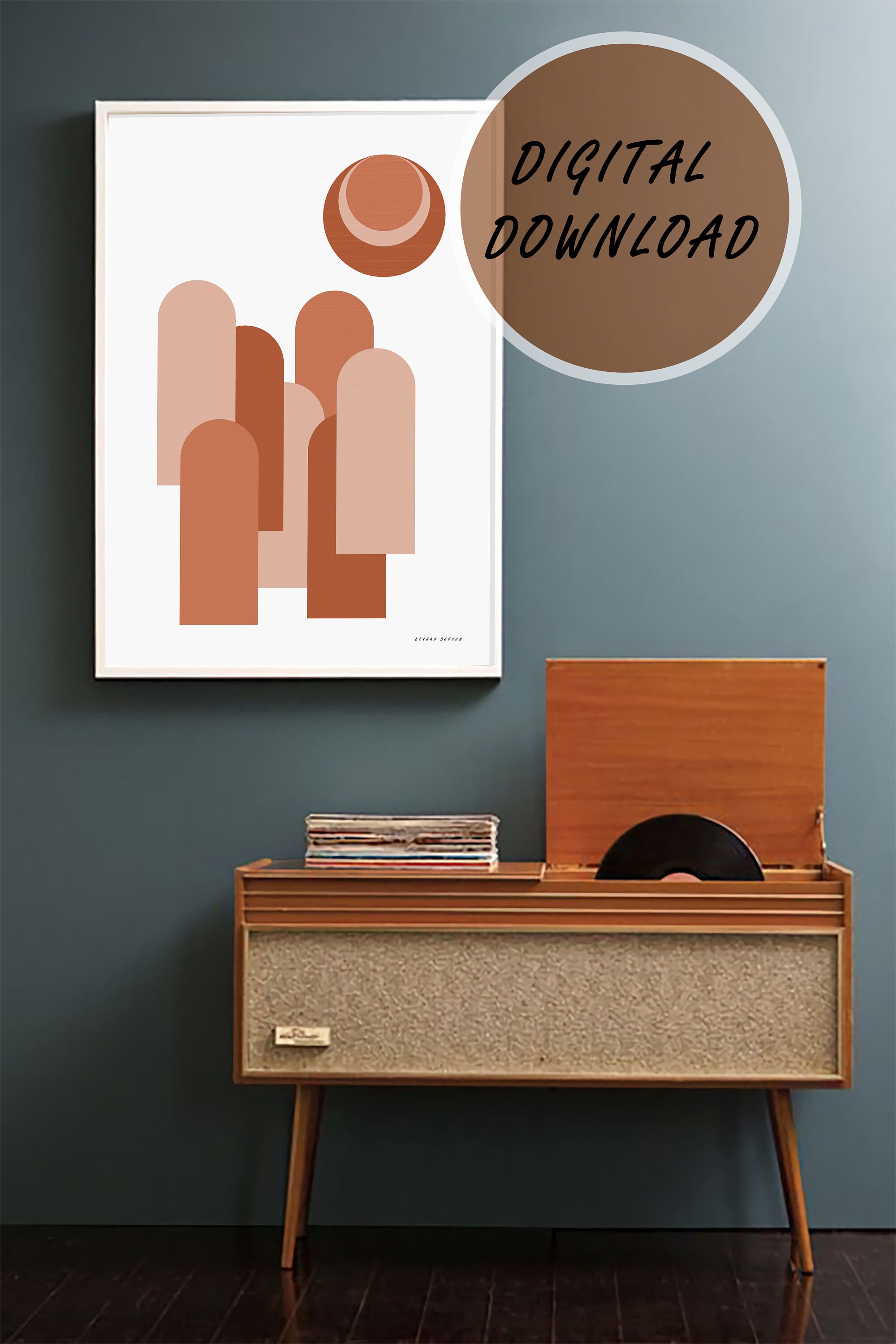 Boho Poster Set, Boho Wall Art, Wall Decor Boho, Boho Poster, Moon, Sun ...