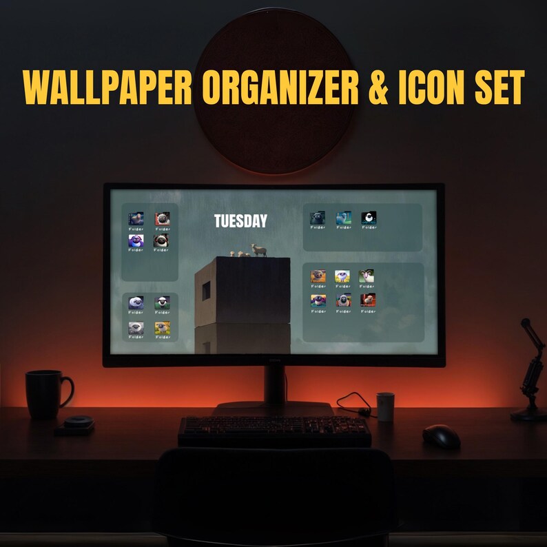 2025 Desktop Organizer Wallpaper Set | Digital iPad & Desktop, Mobile ...