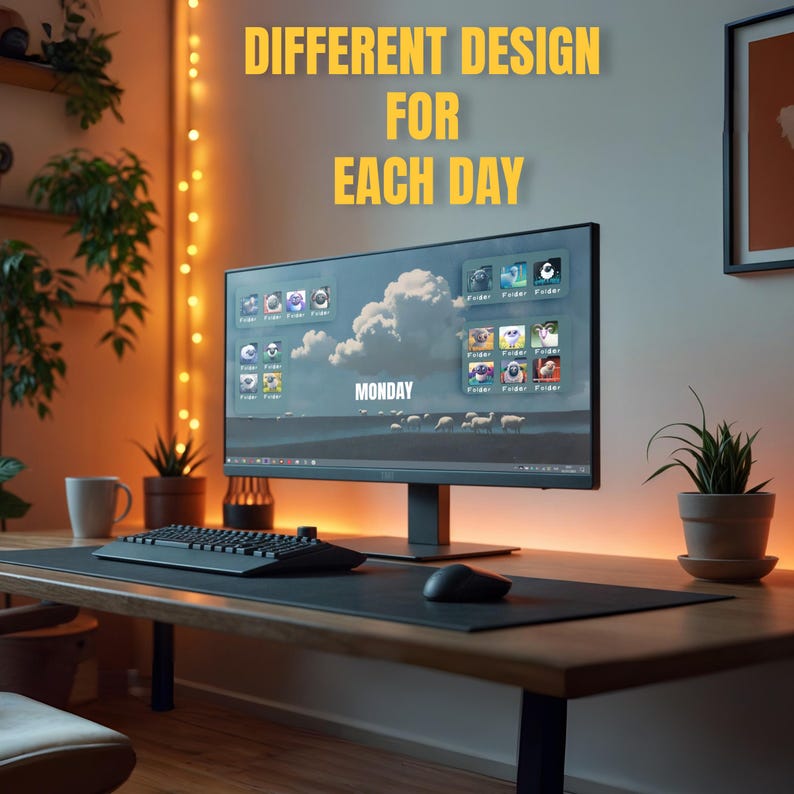 2025 Desktop Organizer Wallpaper Set | Digital iPad & Desktop, Mobile ...