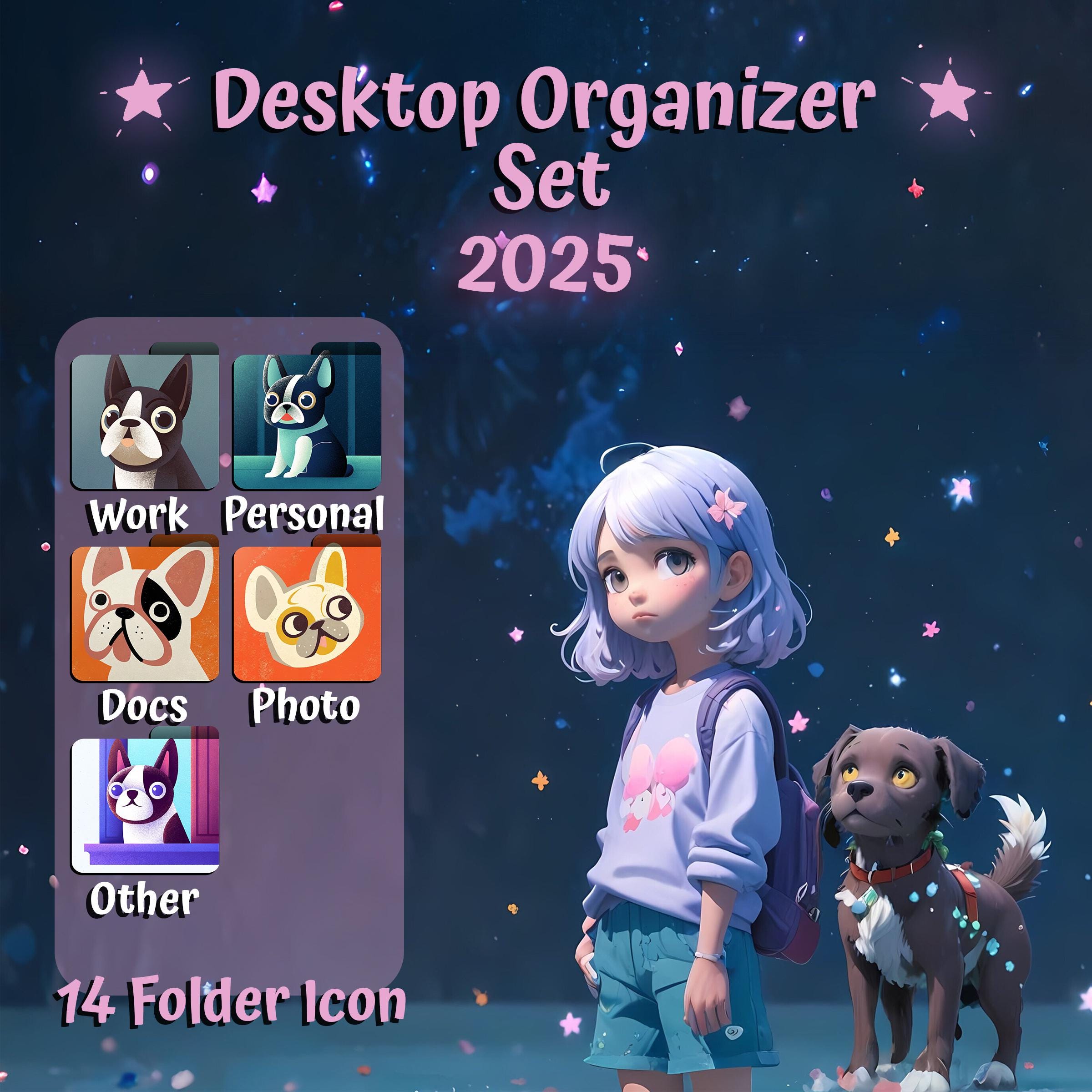 2025 Desktop Organizer Wallpaper Set Desktop, Tablet Digital Wallpaper ...