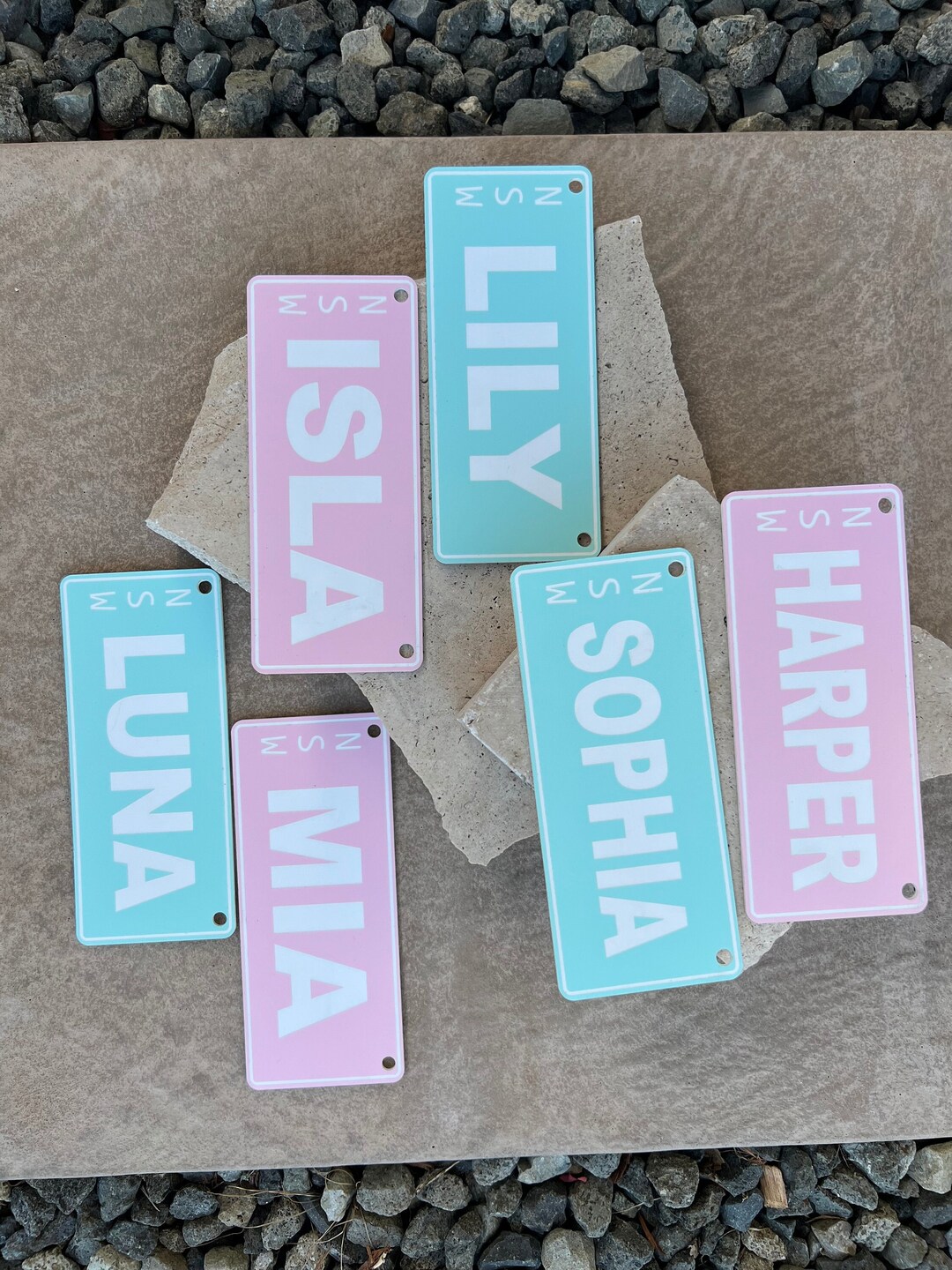 Personalised Custom Kids Mini Number Plate - Etsy Australia