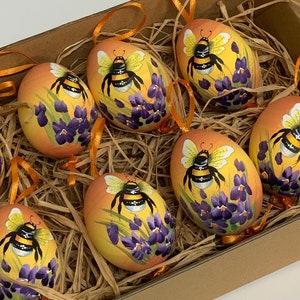 Bumblebee, Ladybug, Unique Egg Art - Perfect for Easter and Beyond ...