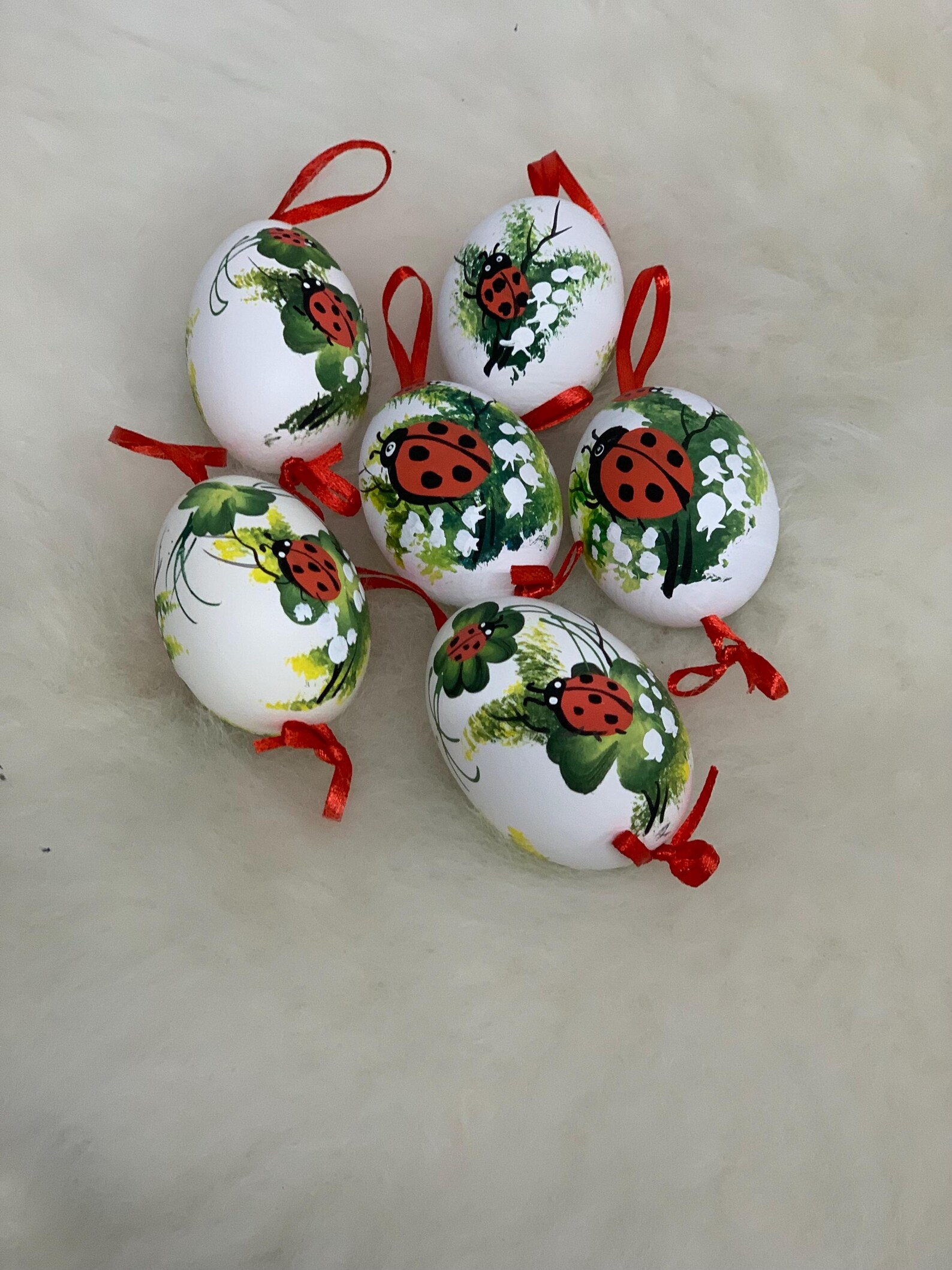 Bumblebee, Ladybug, Unique Egg Art - Perfect for Easter and Beyond ...