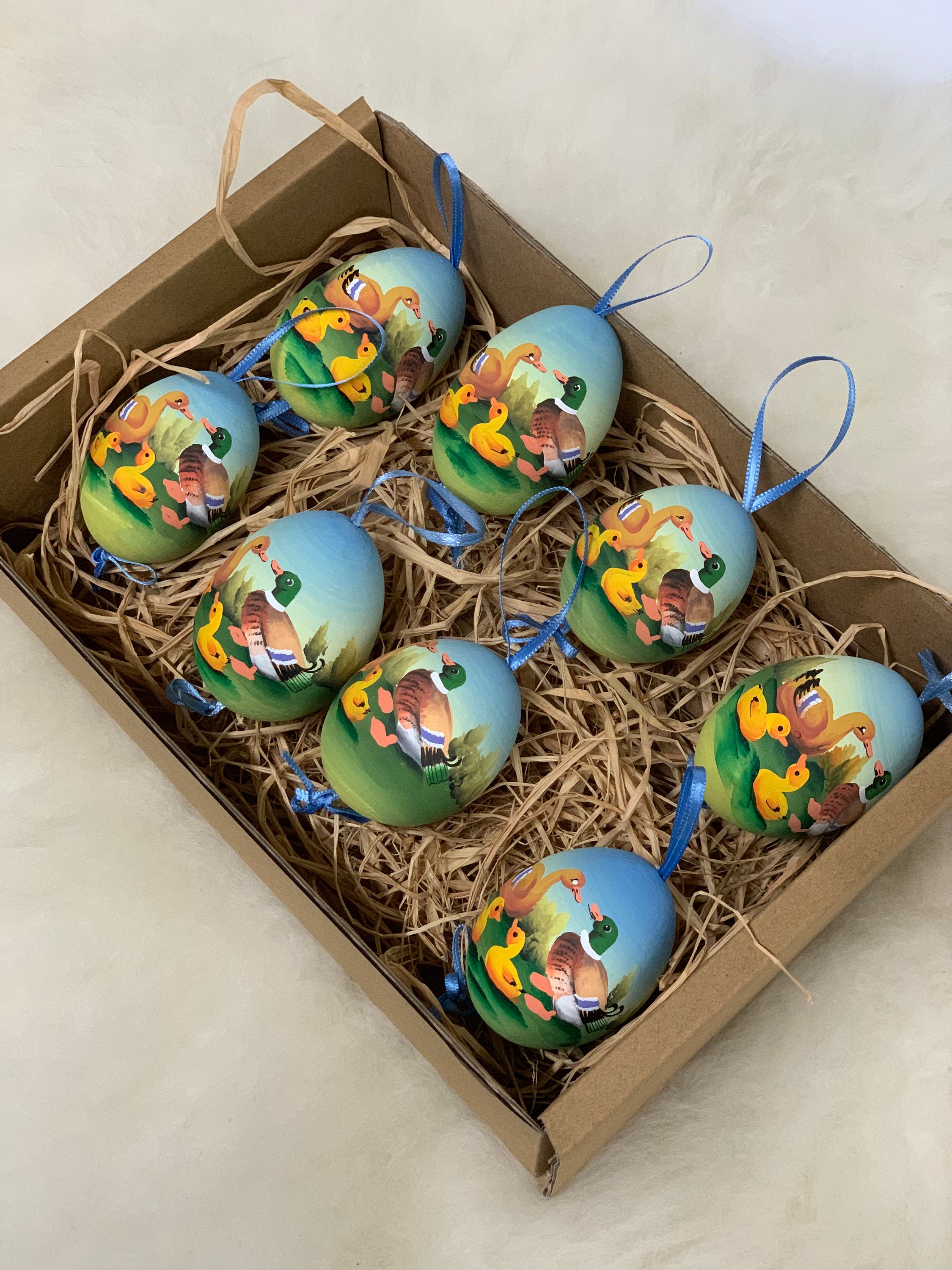 Duck, Farm Animals Unique Egg Art Perfect for Easter Handmade Slavic ...