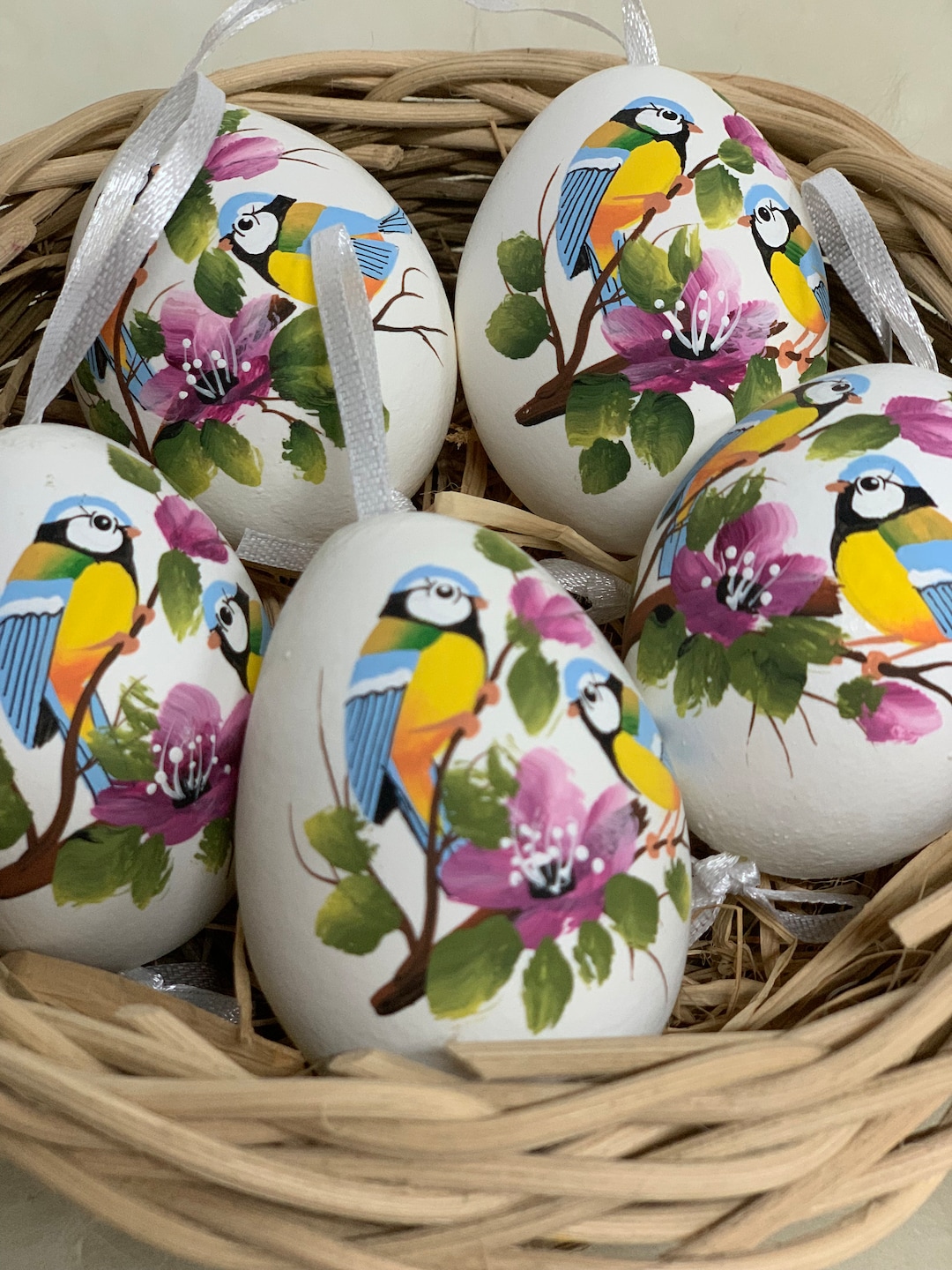 Birds, Real Chicken Eggs, Handmade Slavic Egg Art - Easter Egg ...
