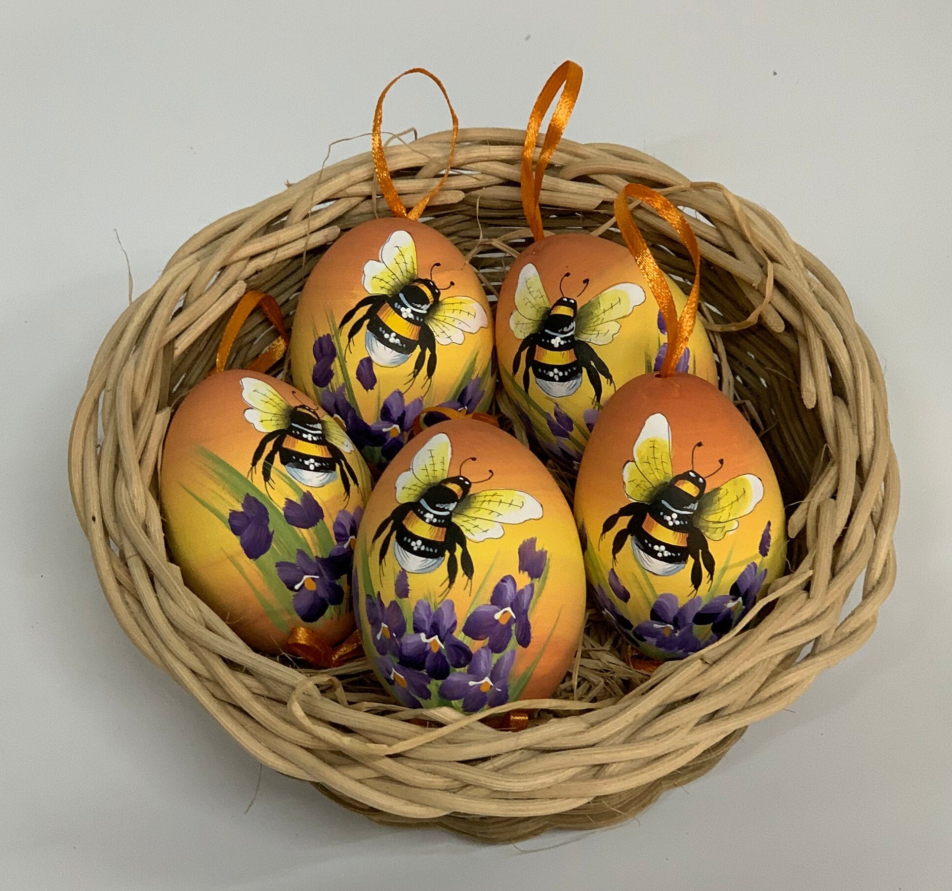 Bumblebee, Ladybug, Unique Egg Art - Perfect for Easter and Beyond ...