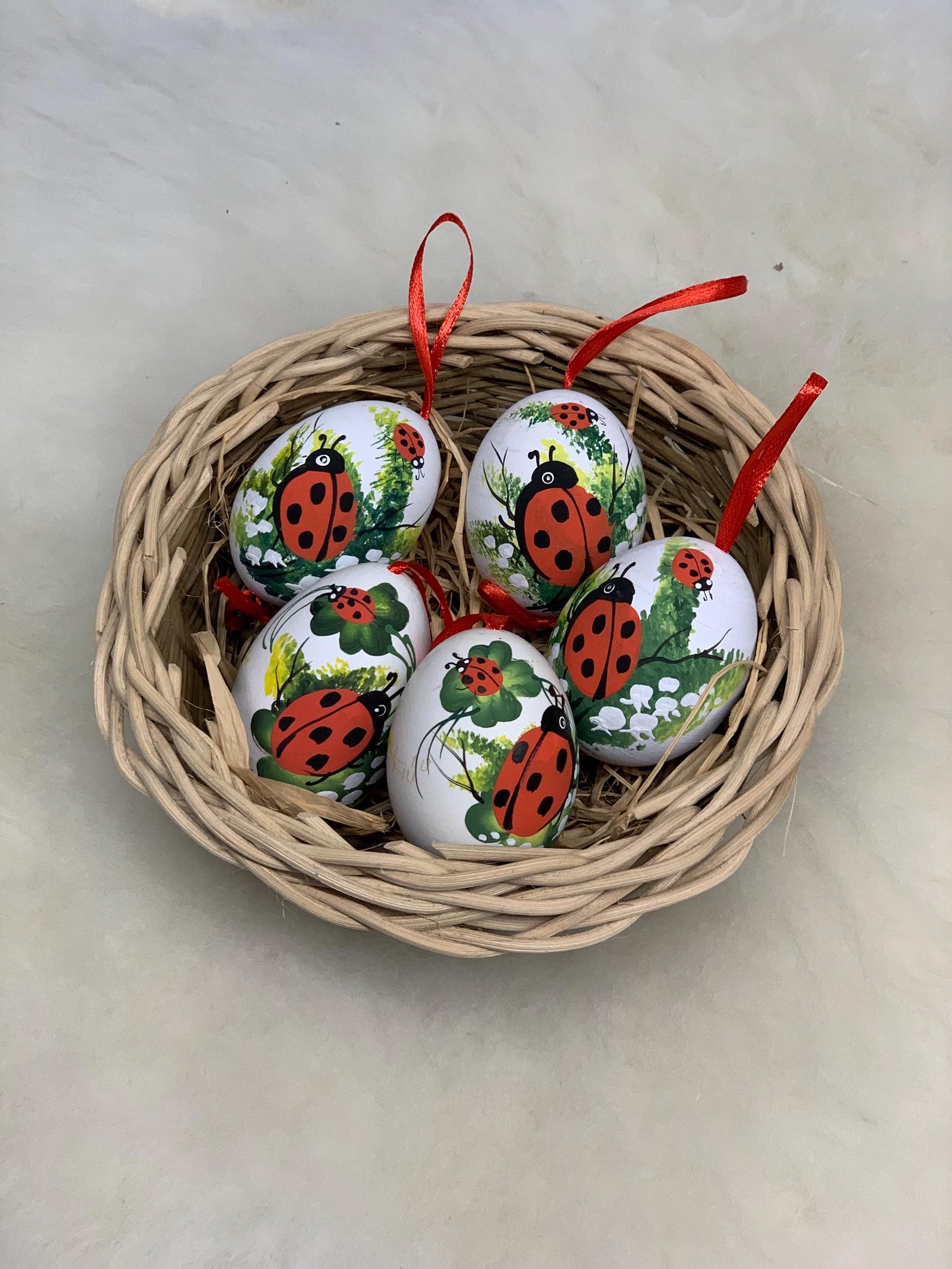Bumblebee, Ladybug, Unique Egg Art - Perfect for Easter and Beyond ...