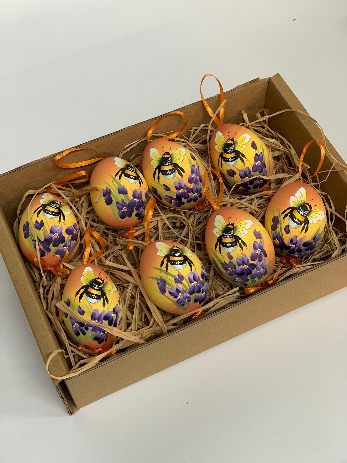 Bumblebee, Ladybug, Unique Egg Art - Perfect for Easter and Beyond ...
