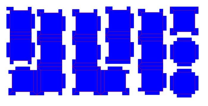 Tetris Stackable Pieces LASER FILE SVG - Etsy