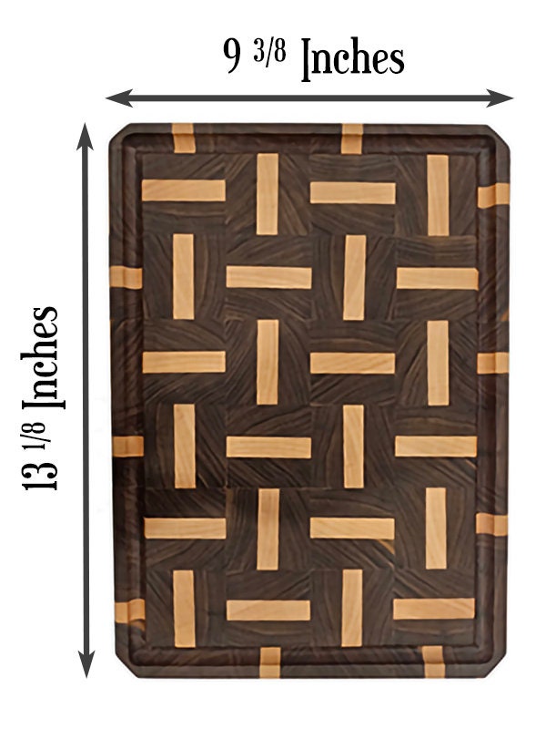 End Grain Cutting Board (geo Block Design), Butcher Block, Serving ...