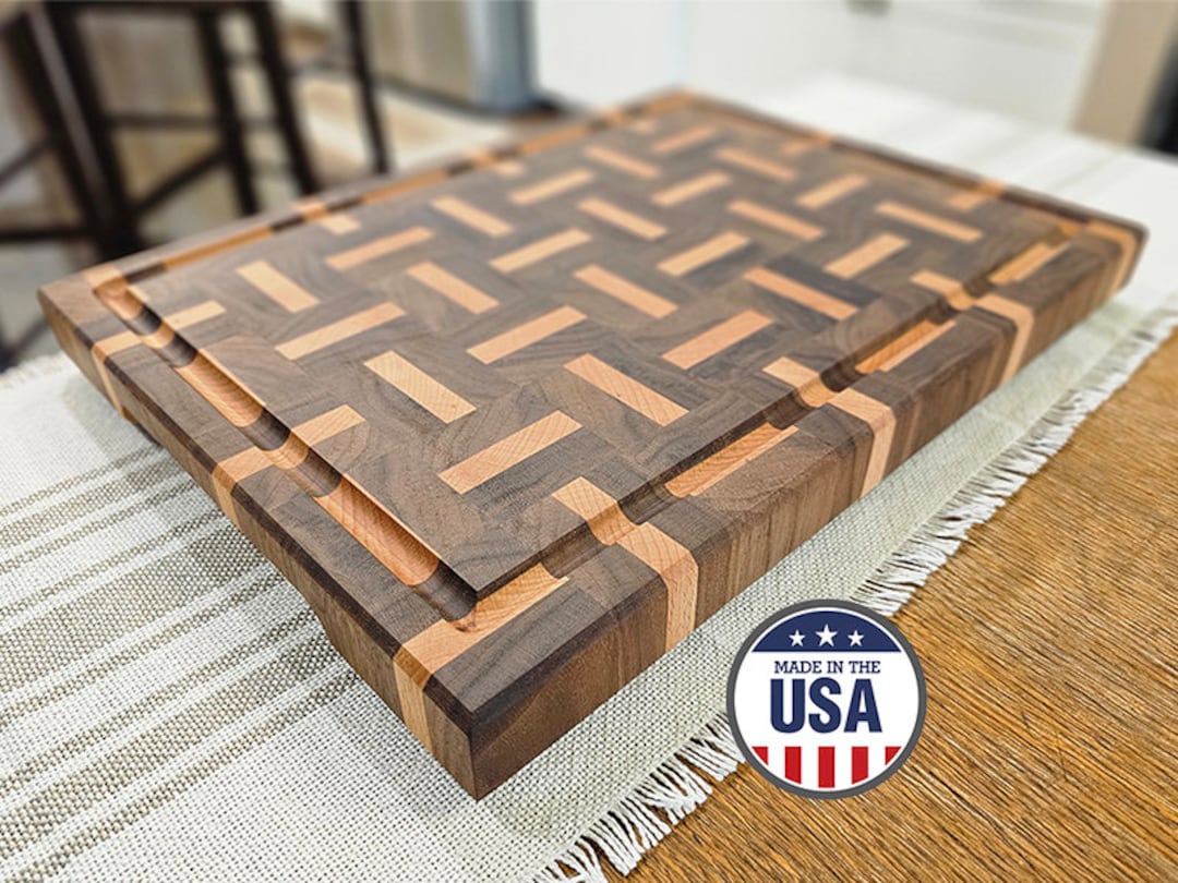End Grain Cutting Board, Butcher Block, Serving Board, Trivet - Etsy