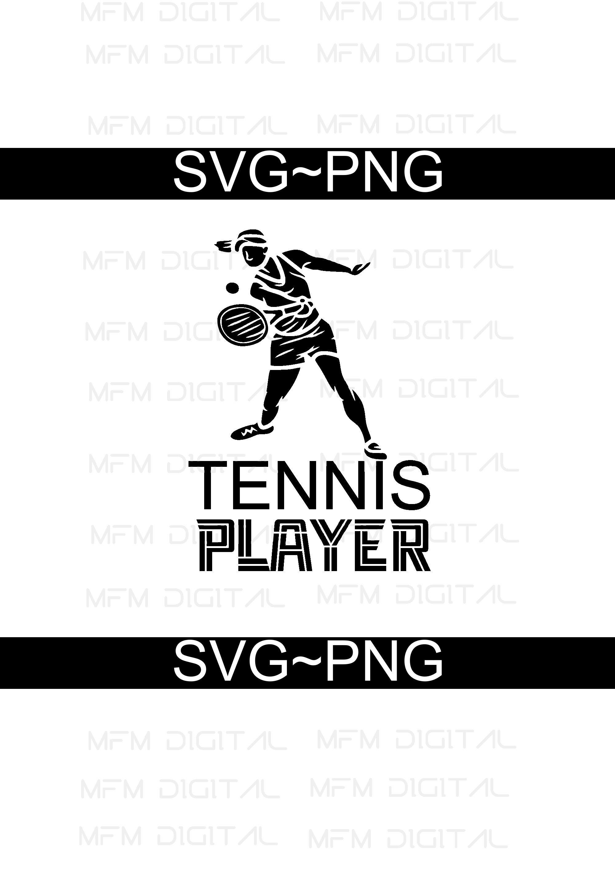 TENNIS PLAYER SVG Png Tennis Svg Player Svg Tennis Court Svg - Etsy Canada
