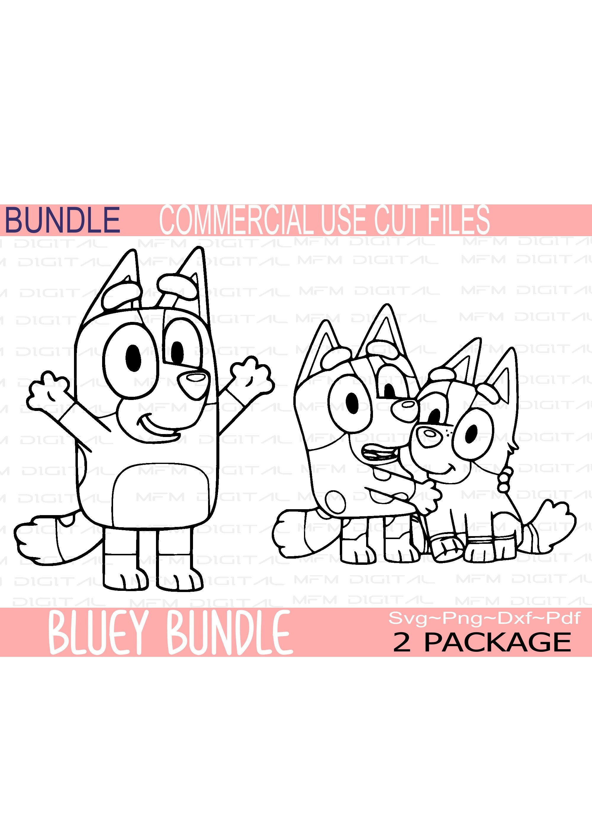 Bluey Svgbluey Pngbluey Bundle Svgbluey Cricutcartoon - Etsy Ireland