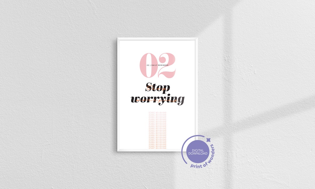 Motivational Print / Printable Poster / Home Decoration / Daily ...