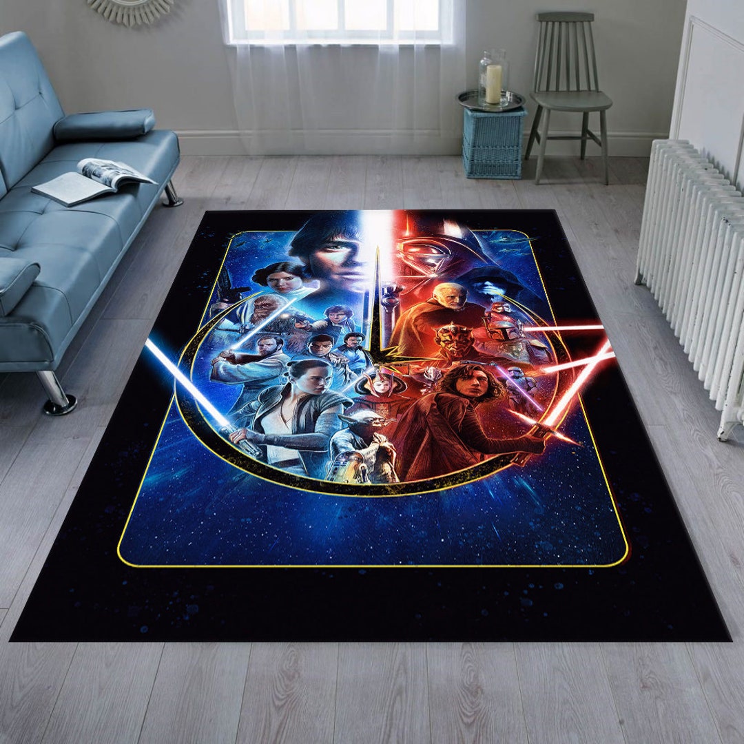 Star Wars Rug Lightsaber Rug Darth Vader Rug Kylo Ren Rug - Etsy