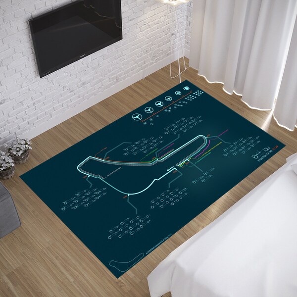 Race Track Rug - Etsy