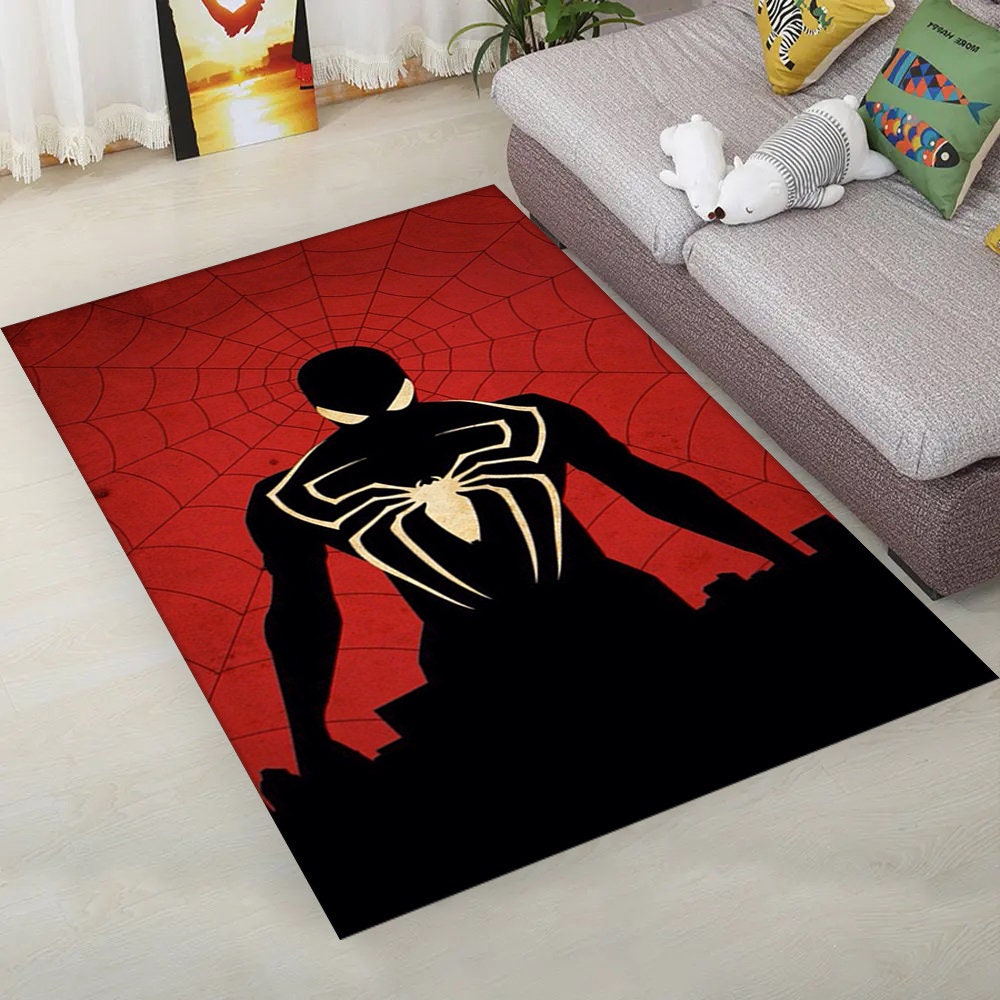 Spiderman Rug Spider Web Rug Fan Rug Movie Rug Superhero - Etsy
