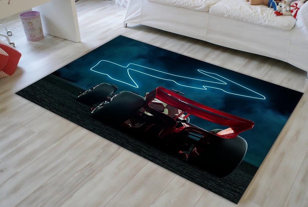 Race Car Rug Kids Room Rug Kids Party Gift Racing Lover - Etsy