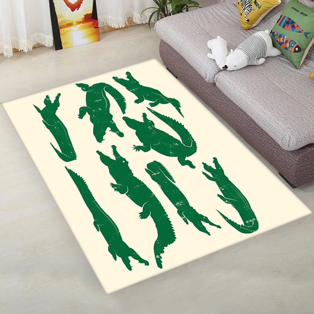 Crocodile Rug Alligator Rug Animal Rug Vector Rug Design - Etsy
