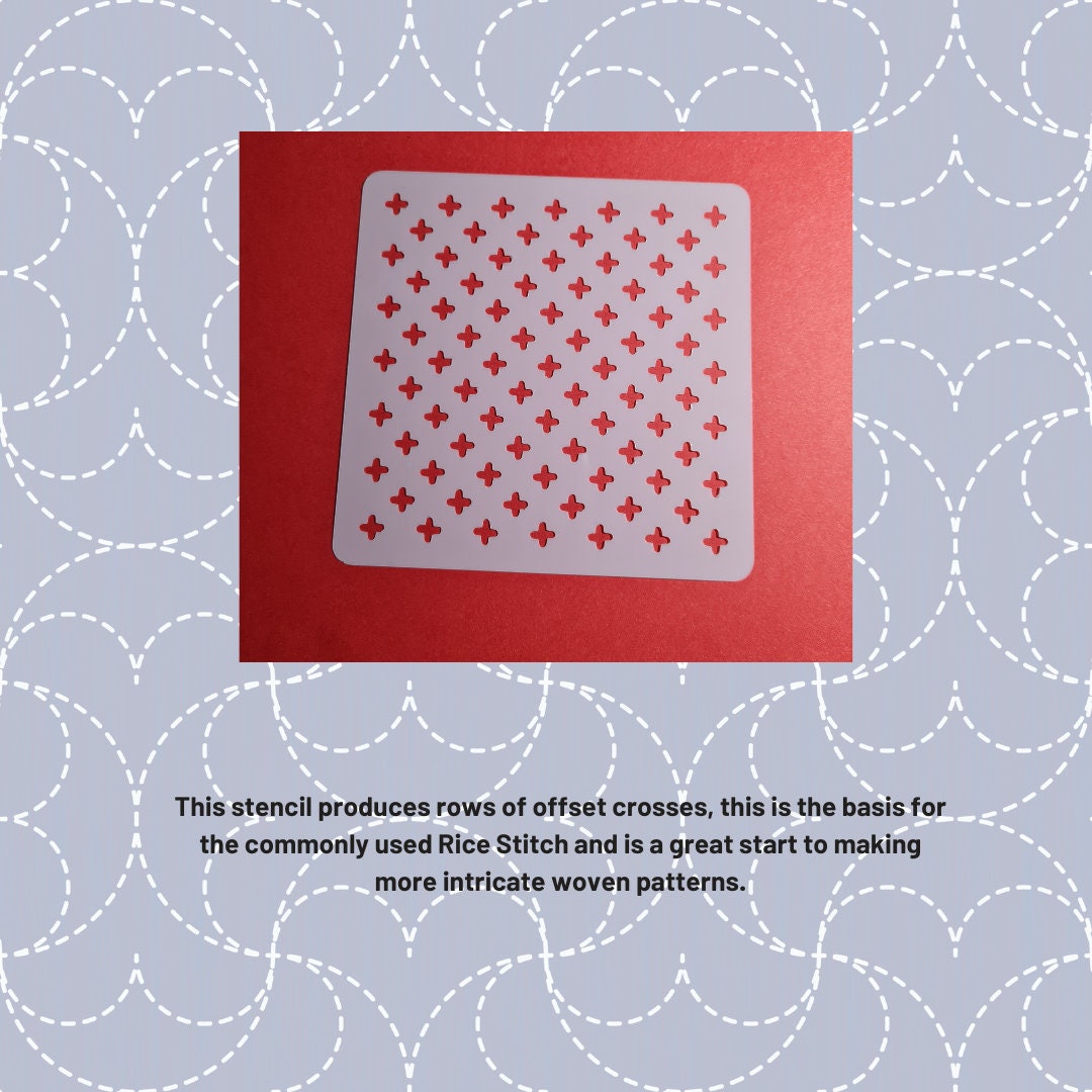Set 1 Basics - 4 Sashiko Stencils for Marking Patterns - Etsy