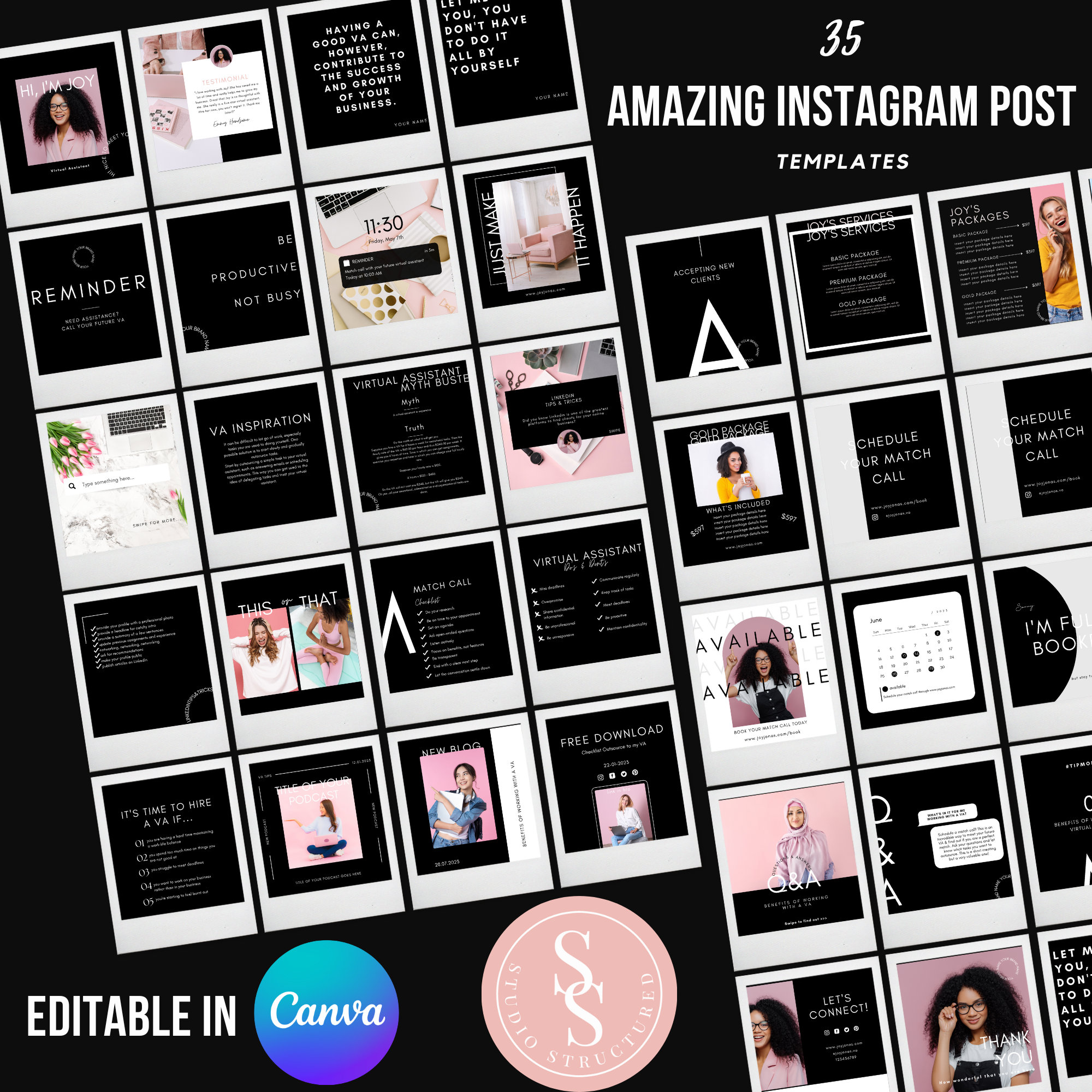 Editable Instagram Post Templates | Leadmagnet Template | Canva ...