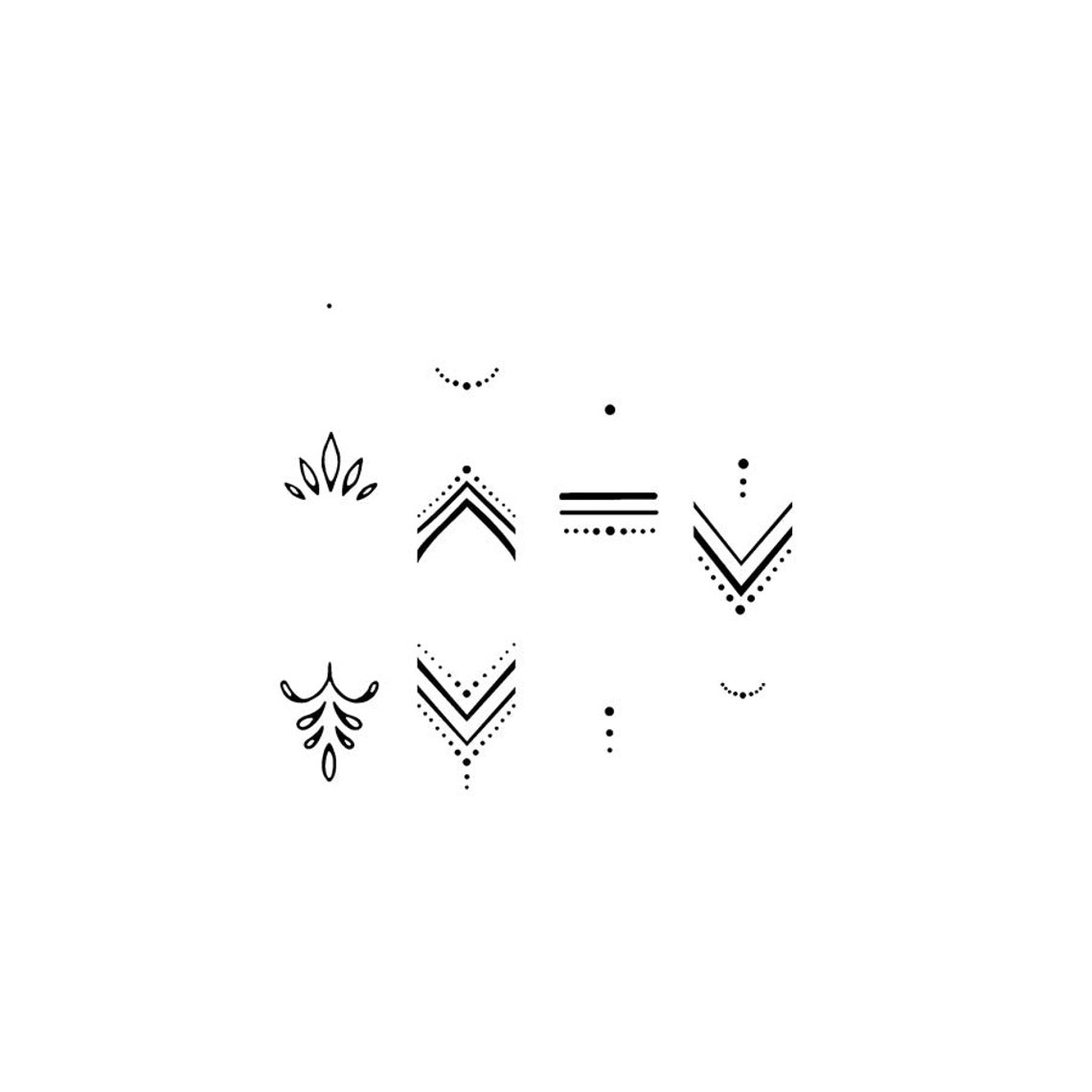 Finger Tattoo Set - Etsy