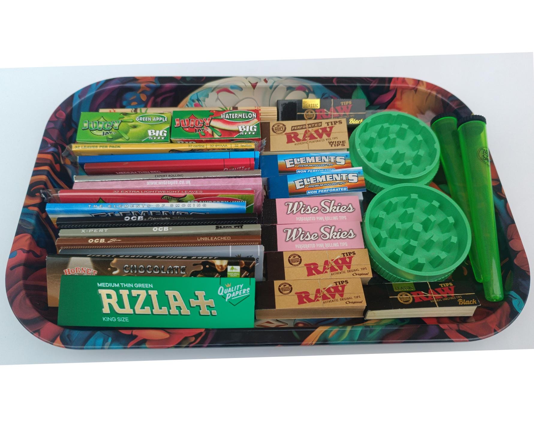 Skull & Rose Rolling Tray Gift Set: Mystic City Christmas Bundle - Etsy