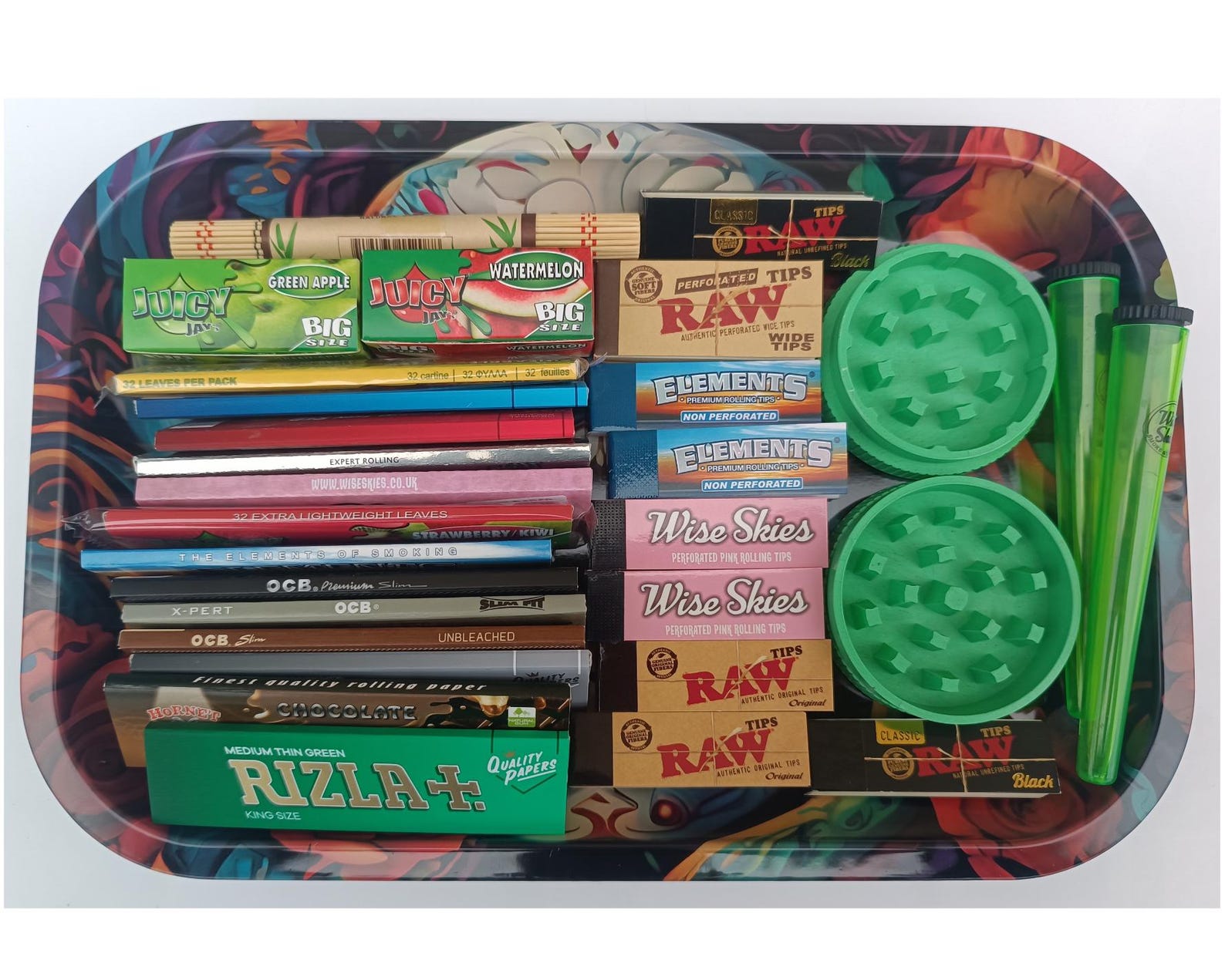 Skull & Rose Rolling Tray Gift Set: Mystic City Christmas Bundle - Etsy