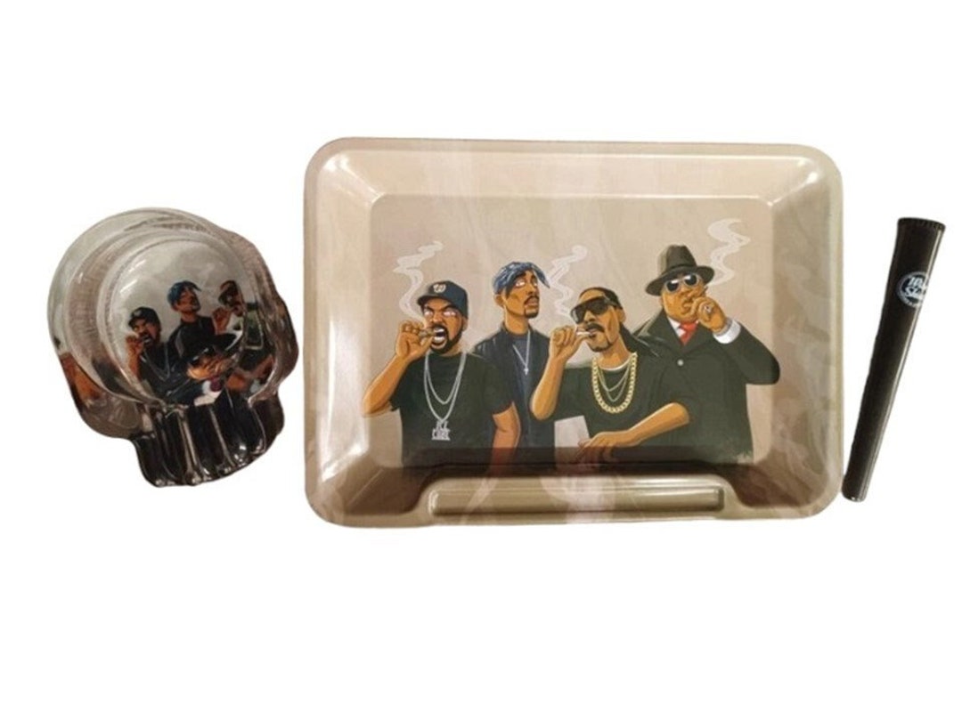Custom Metal Rolling Tray and Ashtray Combo Set: Stylish Combination of ...