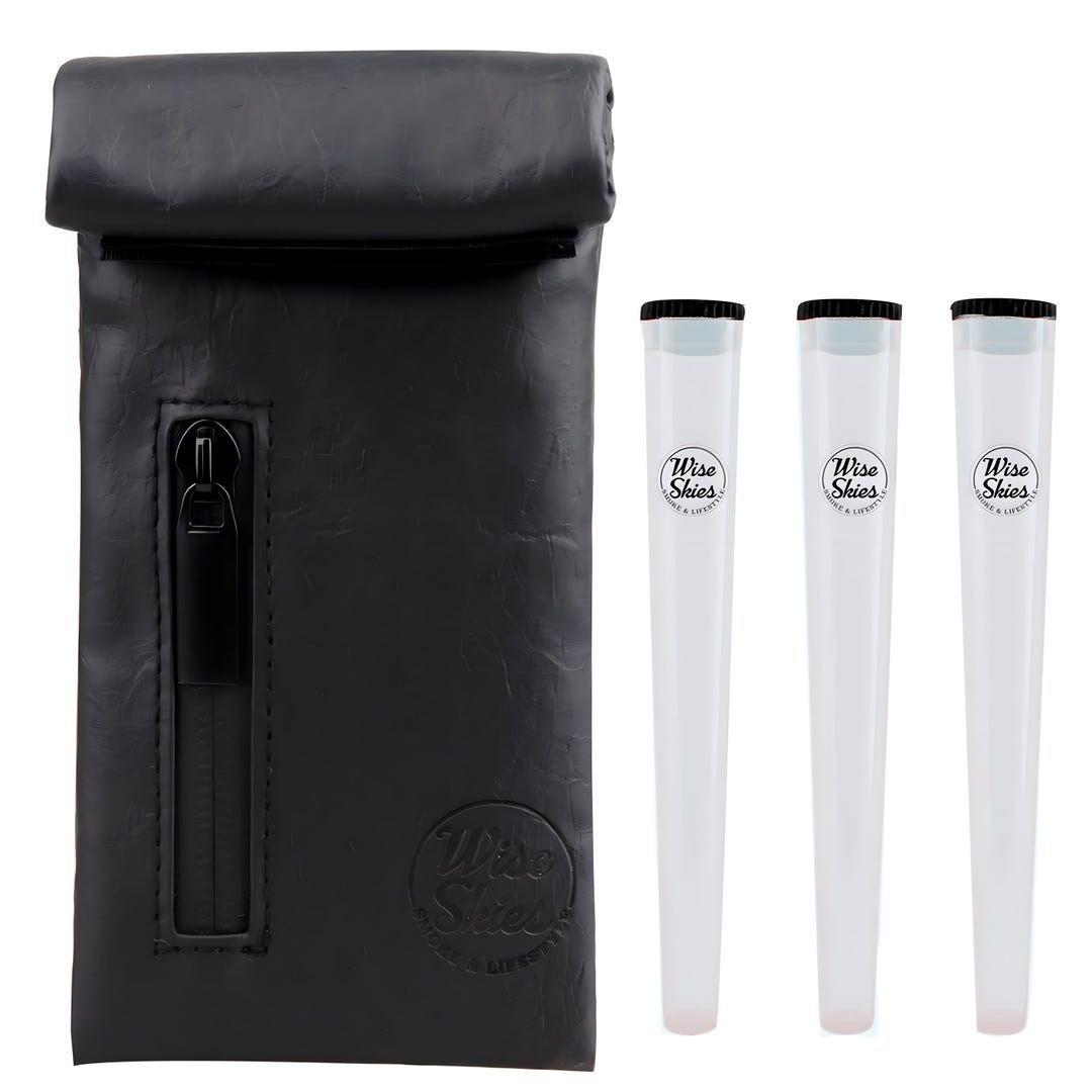 Black Smell Proof Storage Bag With Clear Doob Tubes Best Set for ...