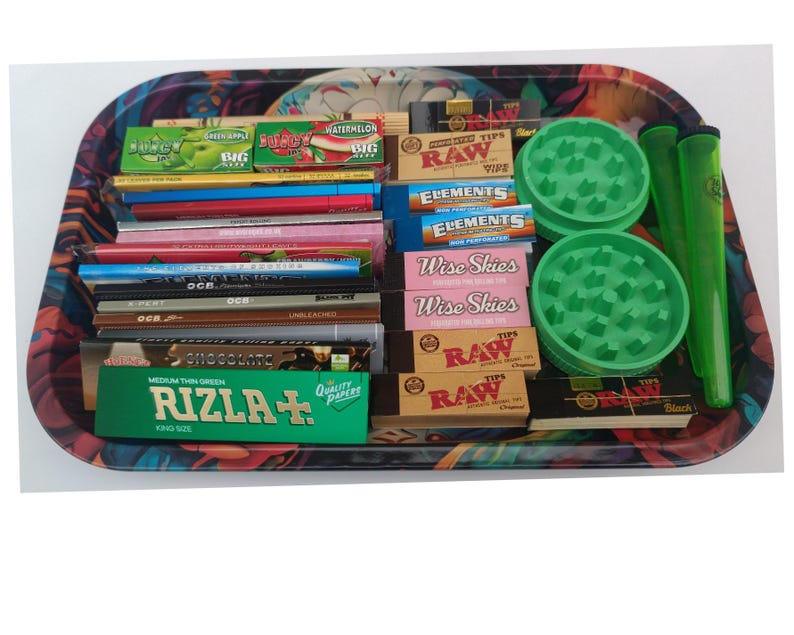 Skull & Rose Rolling Tray Gift Set: Mystic City Christmas Bundle - Etsy
