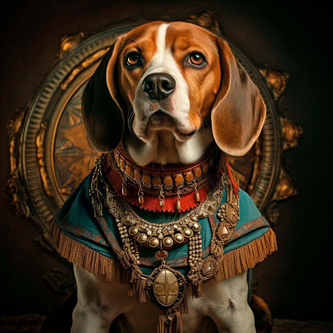 Beagle Personalized Gift Beagle Custom Portrait Beagle Art Beagle Pet ...