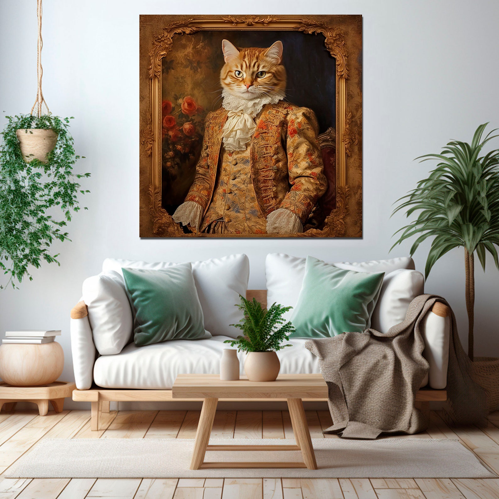 Custom Cat Portrait, Regal Cat Portrait, Pop Cat Portrait, Renaissance ...