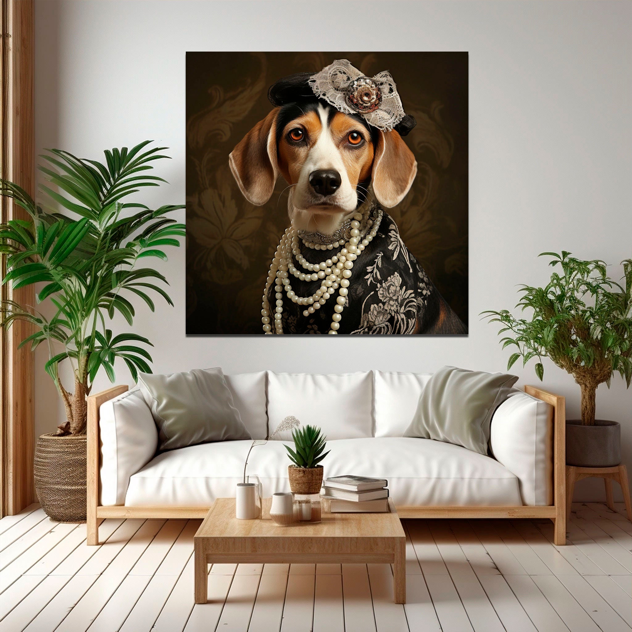 Beagle Personalized Gift Beagle Custom Portrait Beagle Art Beagle Pet ...