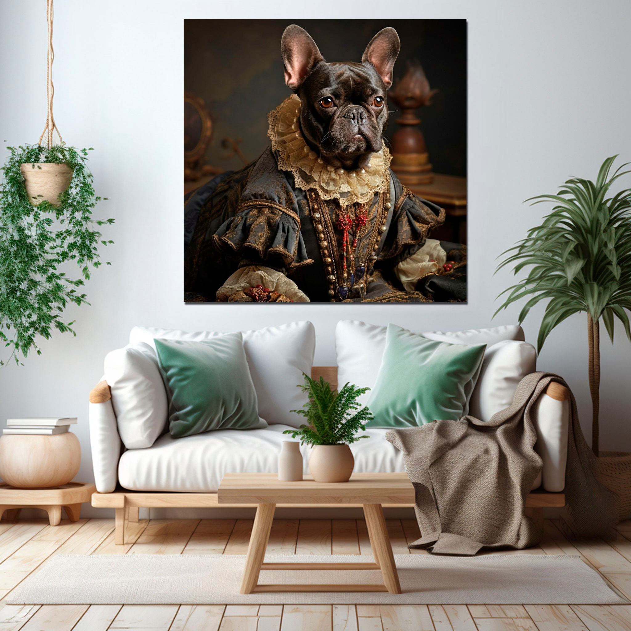 French Bulldog Custom Portrait French Bulldog Personalized Gift French ...