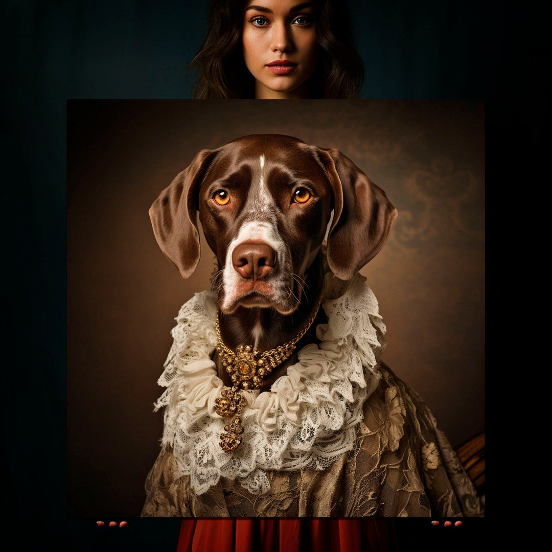 Custom Dog Portrait From Photo Custom Dog Portrait Wall Dog - Etsy