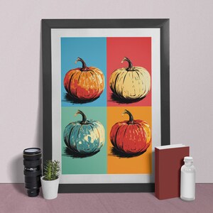 Andy Warhol Pumpkin Print, Pop Art, Pumpkin Wall Art, Andy Warhol ...