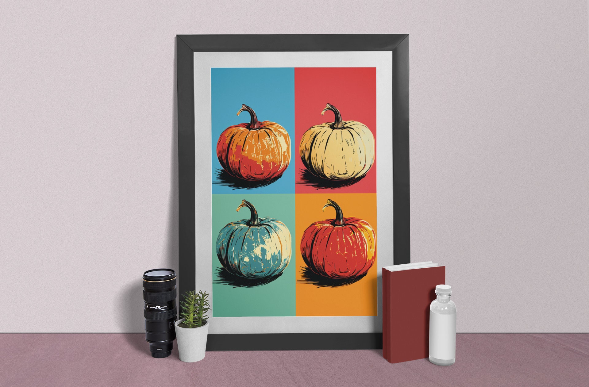 Andy Warhol Pumpkin Print, Pop Art, Pumpkin Wall Art, Andy Warhol ...