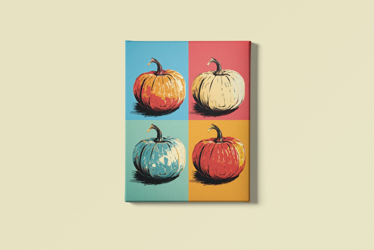 Andy Warhol Pumpkin Print, Pop Art, Pumpkin Wall Art, Andy Warhol ...